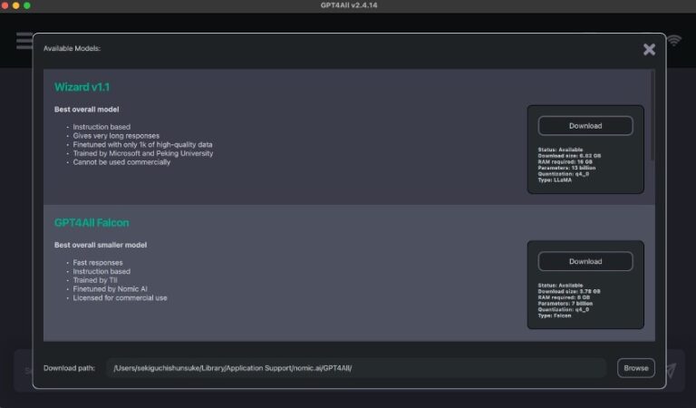 ChatGPTをローカル環境で利用！『GPT4ALL』の日本語での使い方を紹介